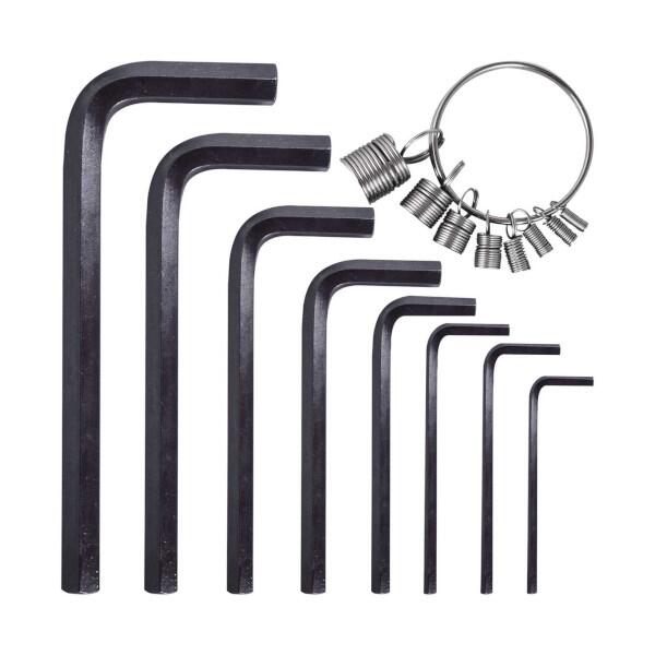 Jogo de Chaves Hexagonal tipo Allen 8 Pçs WORKER | Sertão