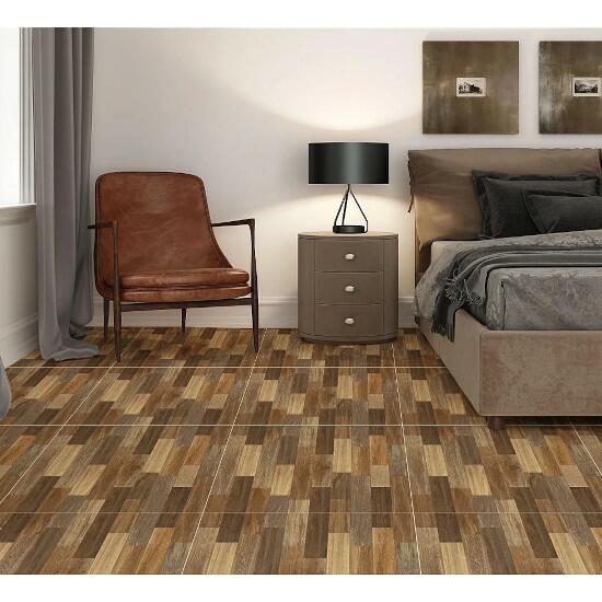 Piso Cerâmico Brilhante 57x57cm Taco Damasco LEF | Sertão Piso Cerâmico Brilhante 57x57cm Taco Damasco LEF | Sertão