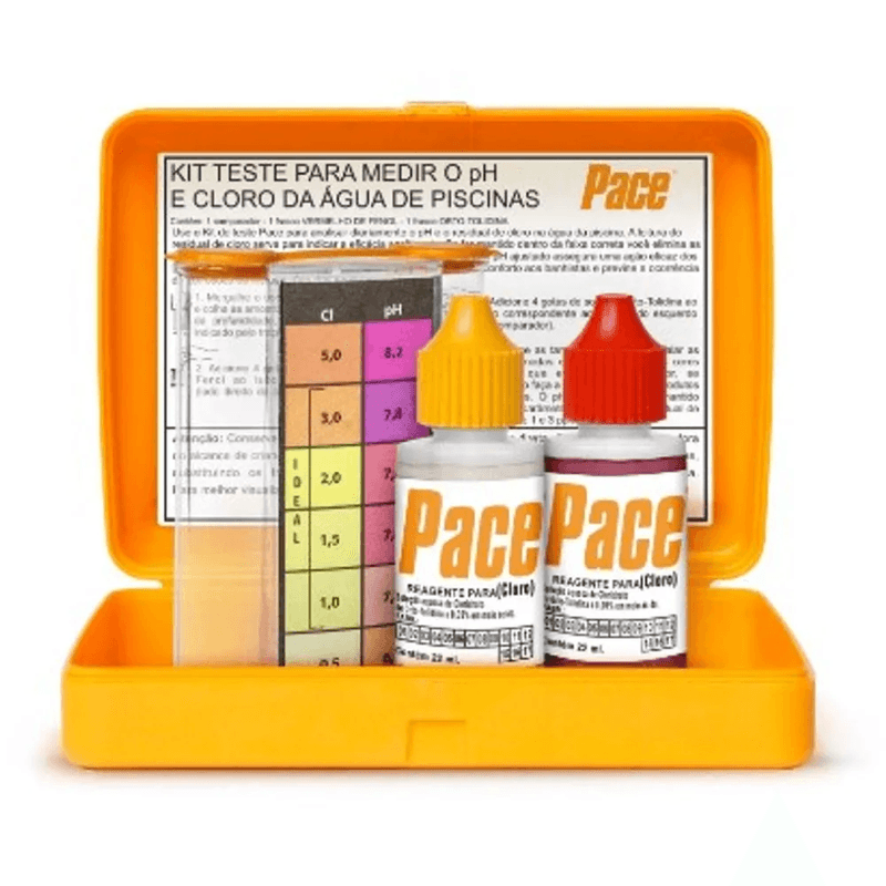 Kit teste pH e cloro HTH para piscinas e spas